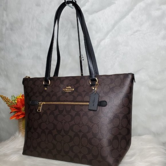 Coach | Bags | Coach Gallery Tote In Signature Canvas | Poshmark